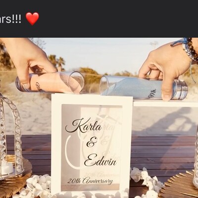 Sand Ceremony Set Shadow Box Wedding Sand Ceremony Set Unity Sand ...
