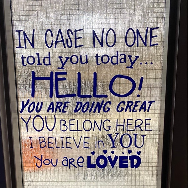 Classroom Door Decal Decor Positive Affirmations in Case No One Told ...