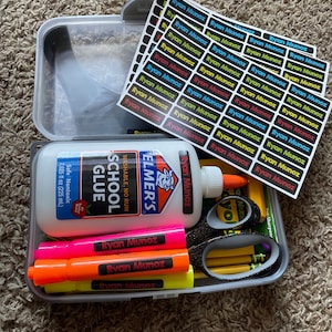 72 Skinny School Labels Great for School Supplies Long Skinny - Etsy