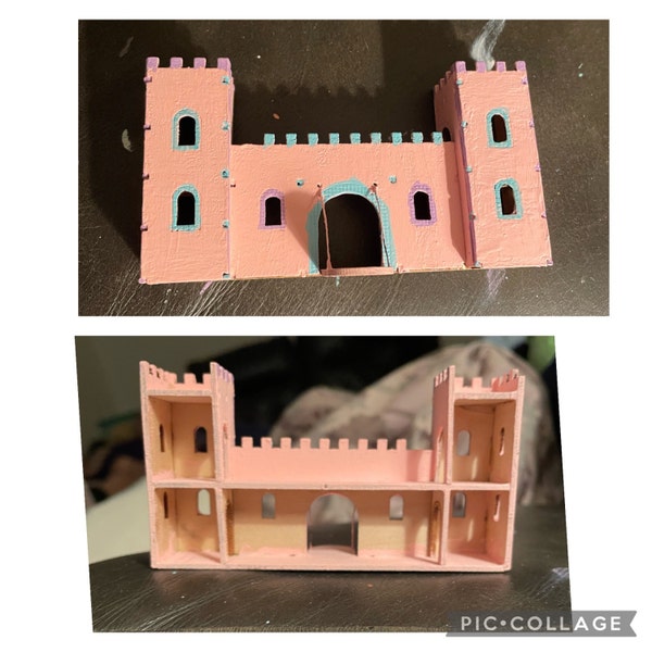 Miniature Wooden "toy" Castle for 1:6, 1;12 and 1;24 Scale Dolls - Etsy