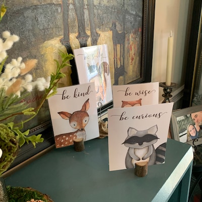 PRINTABLE 5X7 Woodland Animal Signs Set of 8, Woodland Nursery Signs ...