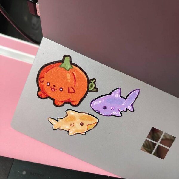 Hammerhead Shark "yippee!!" ⋆ Vinyl Glitter Sticker - Etsy