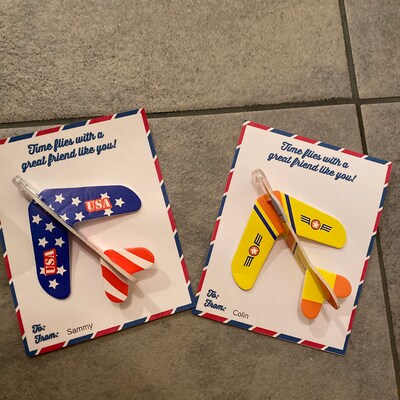 Classroom Valentines Plane Valentines Valentine Party Favors Kids ...