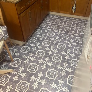 Kobe Sky Hexagon Tile Wall Stair Floor Self Adhesive Vinyl Stickers ...