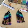 Aurora Borealis North Pole Seed Bead Fringe Earring Pattern, Northern ...