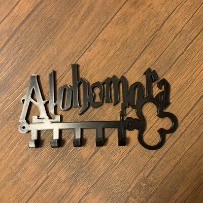 Alohomora 5 Keychain Wall Holder Unlocking Charm Modern - Etsy