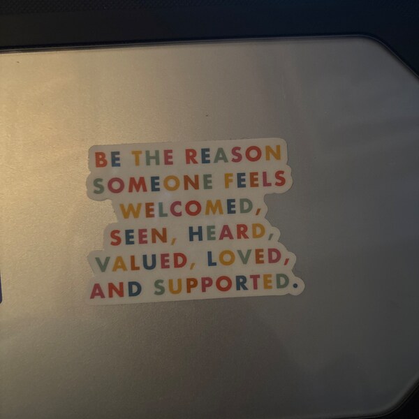Be the Reason Sticker | Social Work | Be Kind Colorful Sticker ...