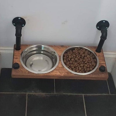 Wall Mounted Dog Bowl/ Pet Feeder - Etsy