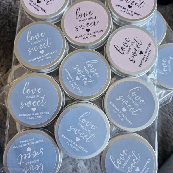 Mint to Be Wedding Favours, Personalised Mini Heart Mints, Mint Tins ...