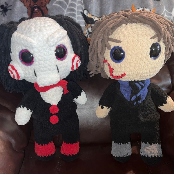 Grumpy Christmas Crochet Plushie Horror Movie Doll Spooky Stuffie - Etsy