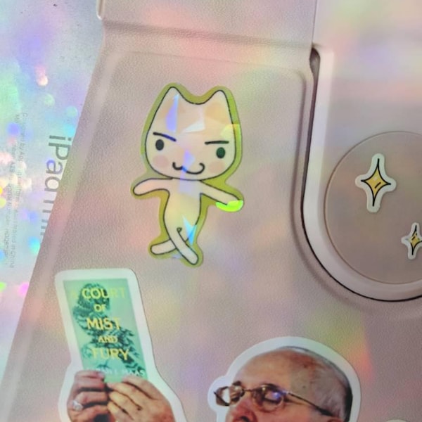 Toro Inoue Sony Playstation Cat Holographic Vinyl Sticker Sheet - for ...