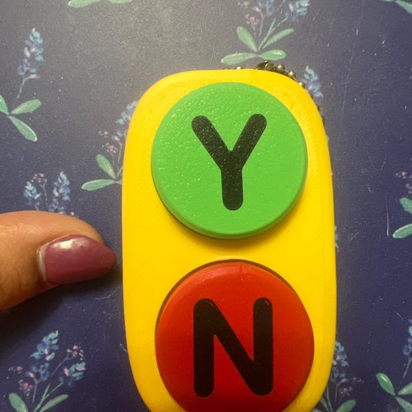 Yes/no Clicker Fidget Toy - Bluey-inspired, Fun Stress Reliever ...