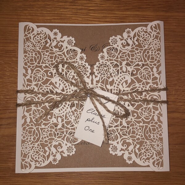 Laser Cut Invitation Covers - Eco Colour, DIY Invitations, Wedding ...