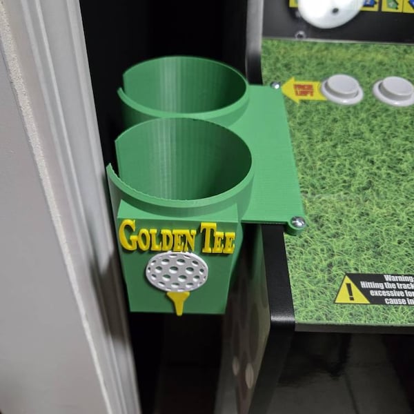 Arcade Golden Tee Cup Holder Universal Mount New Gen Cabinet - Etsy