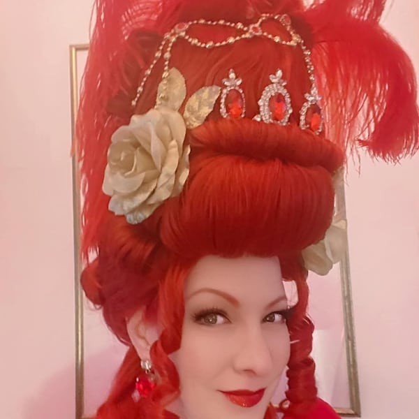 Faith, Blossom Swirl Updo Lace Front Wig, Synthetic Custom Wig, Styled ...