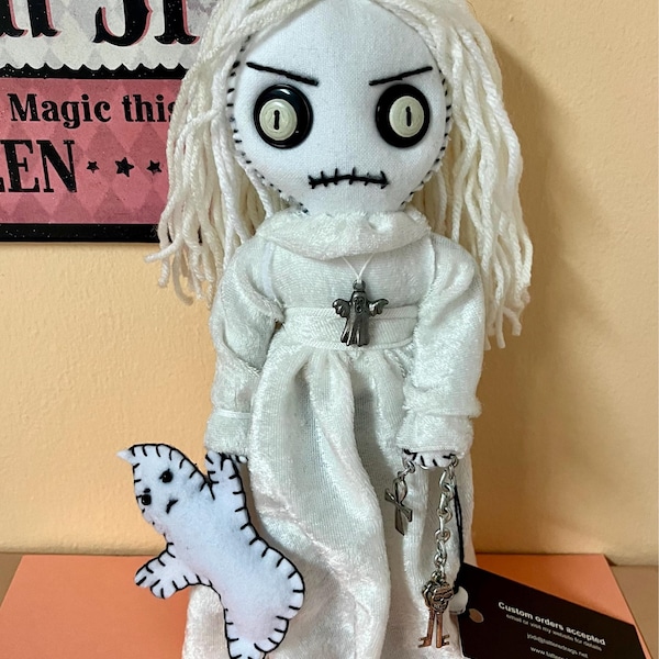 OOAK Hand Stitched Psycho Rag Doll Crazy Straight Jacket Creepy Gothic ...