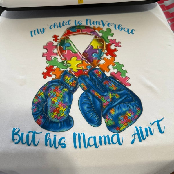 Autism Awareness With Boxing Gloves Png Sublimation Design Download ...