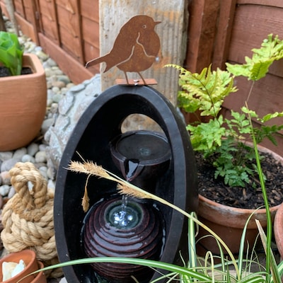 Rusty Metal Robin Steel Robin Decoration Rusty Bird Wild Bird Art ...