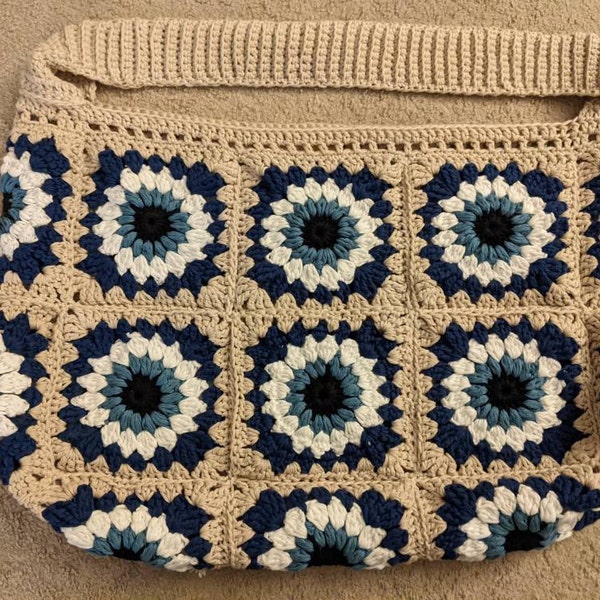 Rectangle Granny Square Crochet Pattern, Easy Granny Square Blanket ...