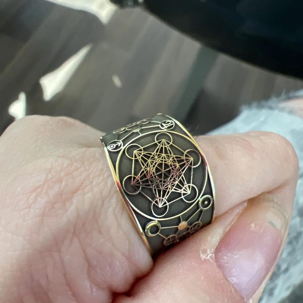 Metatron-zegelring: aartsengel van goddelijke kennis en hemelvaart ...