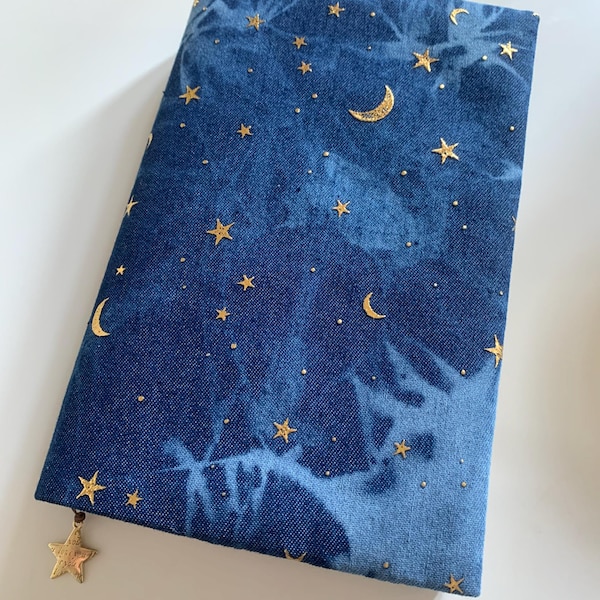 Adjustable Book Cover, Fabric Book Cover, Reusable Book Cover, Handmade ...