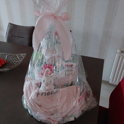 Windeltorte Junge Windelgeschenk Geschenk für Babyparty Pamperstorte ...