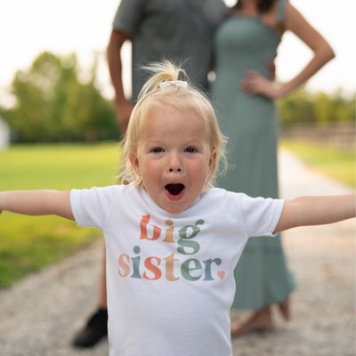 Big Sister T Shirt, Big Sister Announcement, Pregnancy Announcement, Big Sister Shirt, Baby ...
