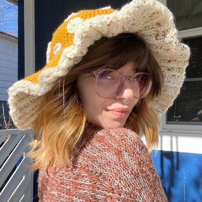 Mushroom Hat Pattern Crochet, Cottagecore Autumn Fall Forest Aesthetic ...