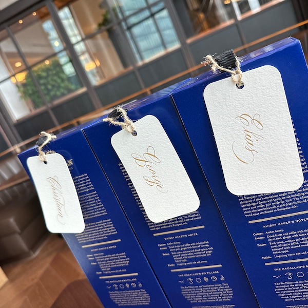Custom Lettered Tag -hand Written Names in Your Choice of Calligraphy ...