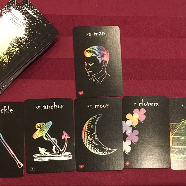 SHIMMER MINI SIZE Lenormand Oracle - Etsy