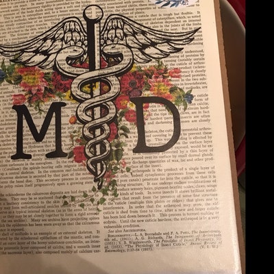MD Doctor Caduceus Illustration Medical Symbolmedical - Etsy