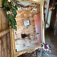 Wedding Mirror Seating Chart Static Cling Decal - Etsy Canada