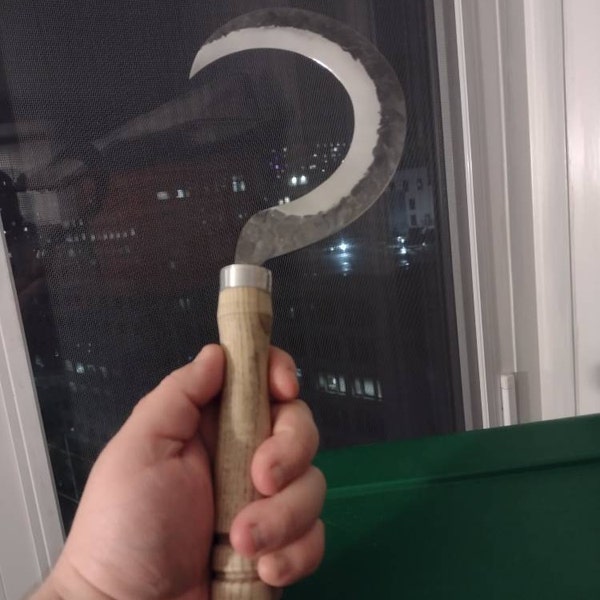 Small Sickle. Razor Sharp Blade. Hand Forged From Hardened Carbon 52100 ...