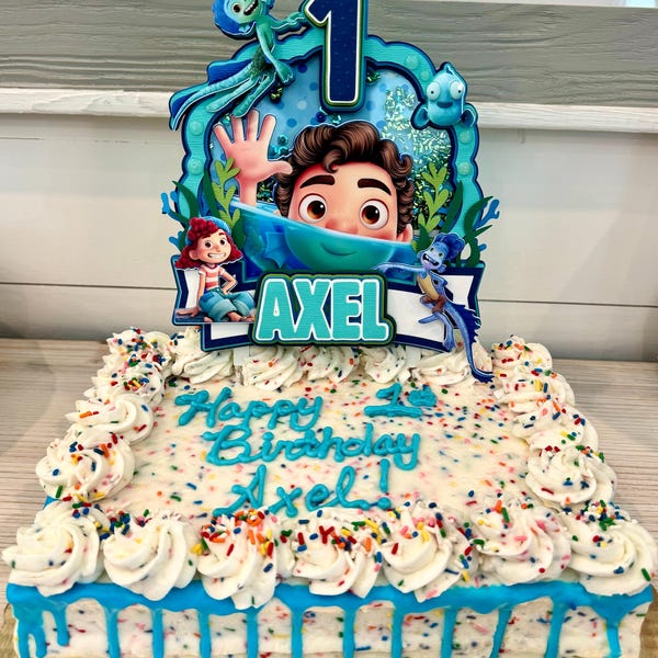 Luca Cake Topper, Luca Topper, Luca Birthday, Luca Birthday Decoration ...
