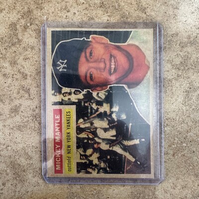 Hank Aaron Baseball Cards Aged Reprint Vintage Handmade Hank Aaron ...