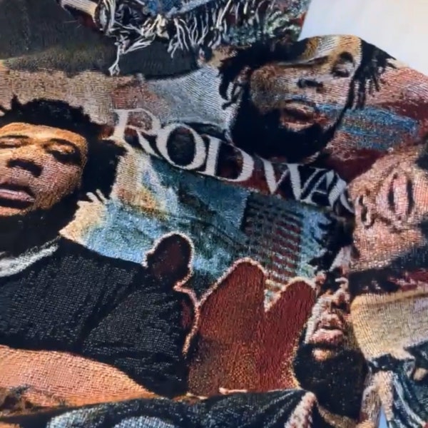 ROD WAVE, Any Artist or Any Custom Graphics Tapestry BLANKET Pants ...