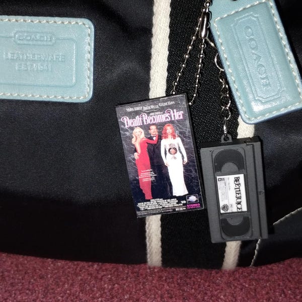 Custom VHS Movie Keychain | Personalized Video Tape Bag Charm | 3D ...