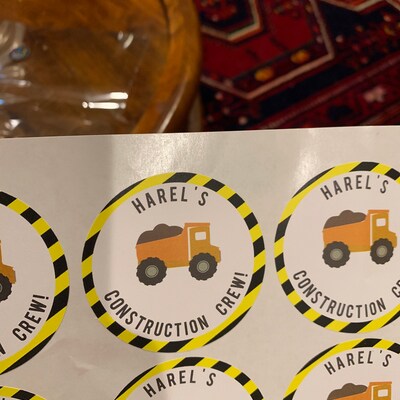 Construction Birthday Stickers, Loads of Fun Stickers, Construction ...