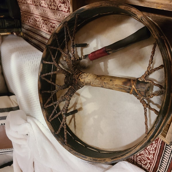 Shaman Drum Raven and Snake, Hand Percussion Drum, Soul Music Ritual ...