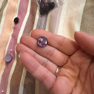 Niagara Blue Buttons, 22mm 7/8 Matte Alpine Blue Buttons W/ White Ring ...