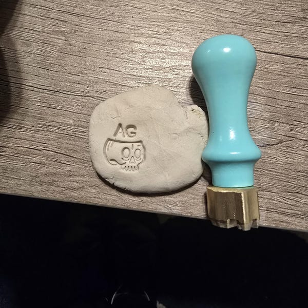 Clay Signature Brass Stamp for Pottery Gifts for Potter Custom Pottery ...