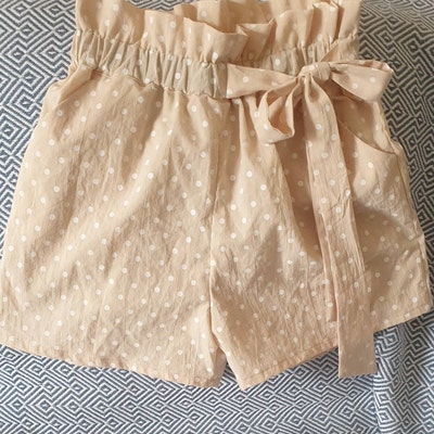 Girl Shorts Sewing Pattern Paper Bag High Waist PDF Instant Download ...