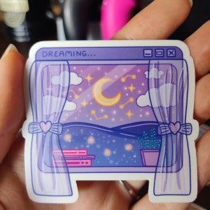 Dreaming Window Aesthetic Cute Vinyl Sticker - Etsy