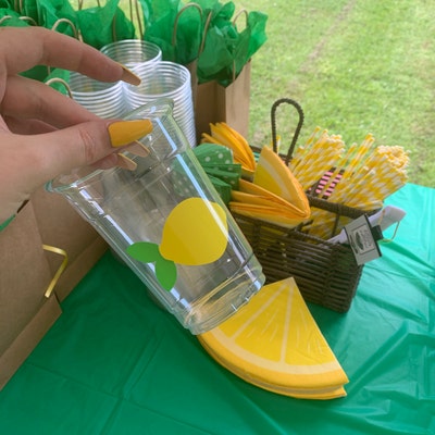 Lemon Party Cups, Citrus Cups, Lemon Birthday Party, Lemon Baby Shower ...
