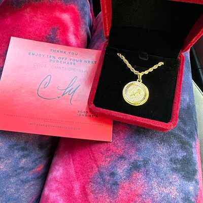 Gold Bubble Initial Necklace - Etsy