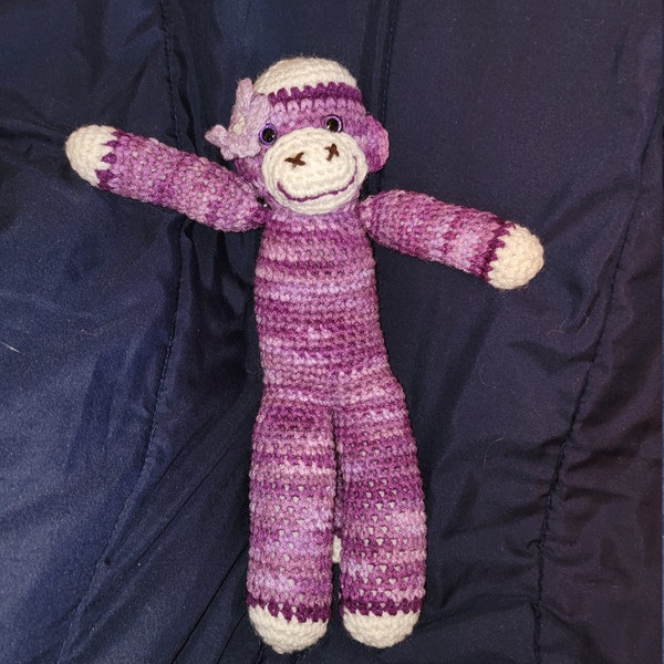 CROCHET PATTERN Spunky the Little Sock Monkey Amigurumi - Etsy Canada