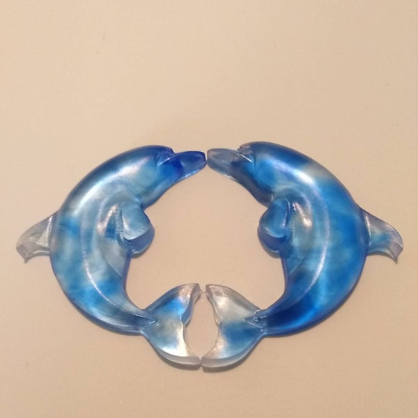 DOLPHIN DUO MOLD, Silicone Fondant Mold, Beach Theme Mold, Ocean Mold ...