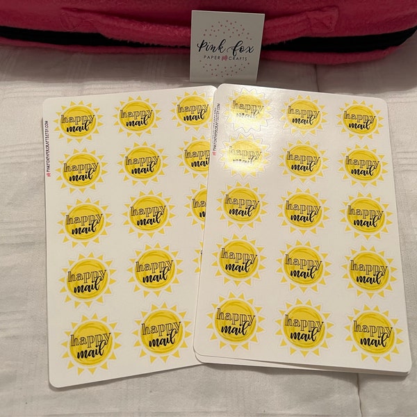 Sunshine Happy Mail Sticker, Shipping Sticker Mail Sticker, Sending ...
