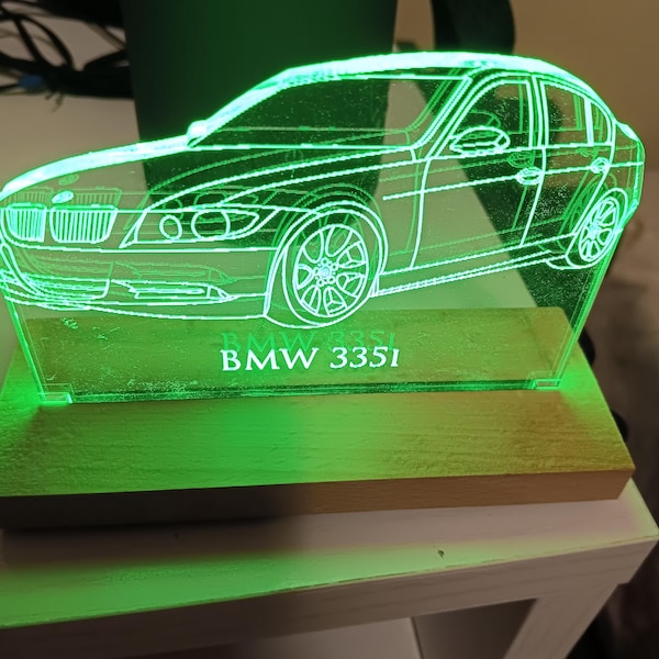 Toyota Supra Edge Lit LED Acrylic Light up Sign Desk Model Night Light ...