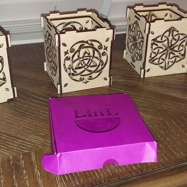 Tibetan Hindu Sri Yantra Wooden Tealight Shadow Lantern Candle Holder ...